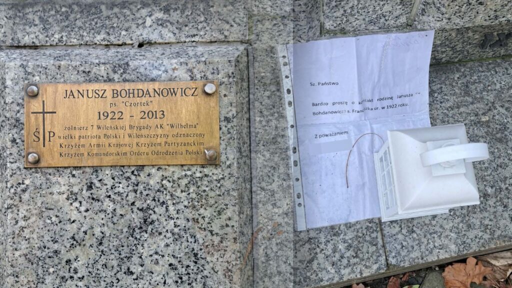 Taka karteczka przy grobie. Aż przystanął. „Bardzo proszę” – Czu.pl ...
